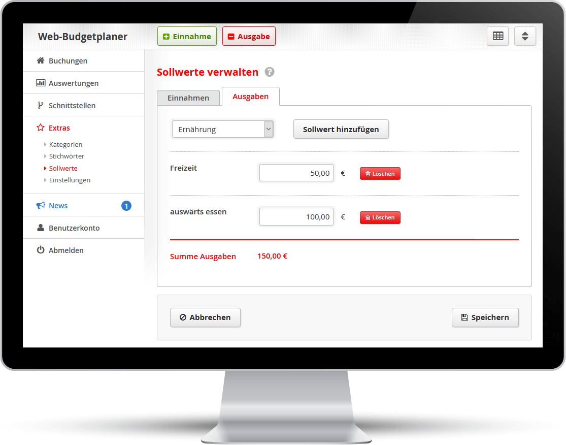 Web-Budgetplaner - Beratungsdienst Geld und Haushalt